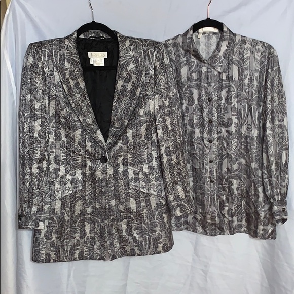 Escada | Jackets & Coats | Escada Blazerblouse Set Sizes 36 38 | Poshmark